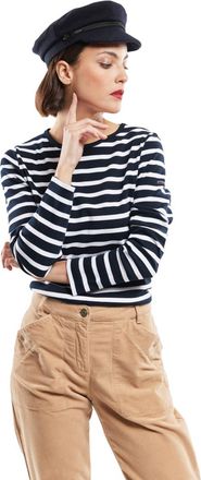 Armor Lux Damen Crozon T-Shirt Not Applicable, Mehrfarbig (Rich Navy/Blanc Bi8), Small (Herstellergr&ouml;&szlig;e: 1)