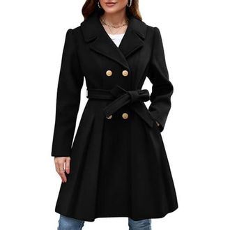Generic Veste &agrave; capuche et manches longues avec fermeture &eacute;clair et doublure Sherpa pour femme pour lext&eacute;rieur d&eacute;contract&eacute;, Noir, XXL