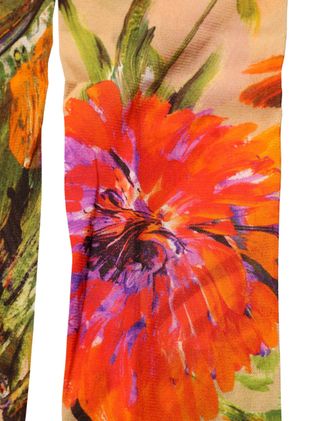 Dolce & Gabbana Floral Print Leggings - Beige