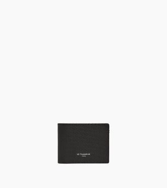 Le Tanneur Portefeuille zipp&eacute; horizontal Lucien en cuir signature T