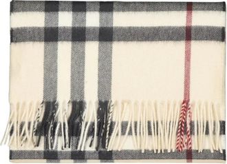 Burberry Femme, Accessoires, Beige, Taille: ONE Size Écharpe en Cachemire Unisexe Accessoire Hiver