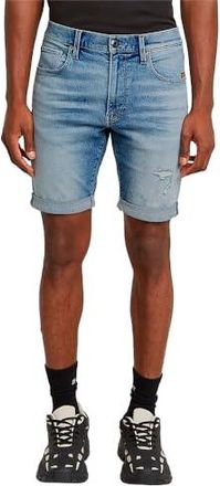 G-Star G-Star Homme Short 3301 Slim Denim, Bleu (vintage blue stream destroyed D10481-D760-H071), 33