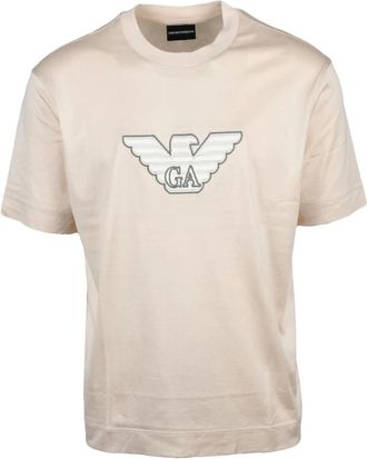 Emporio Armani T-shirts - Homme - Tops - Beige - Taille: XL