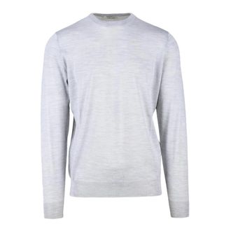 FILIPPO DE LAURENTIIS Merinowolle Rundhals Pullover - - Knitwear - Herren - Grau - L