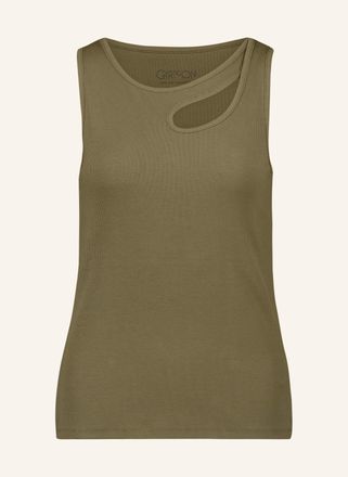 Cartoon Cartoon Top Mit Cut-Out gruen