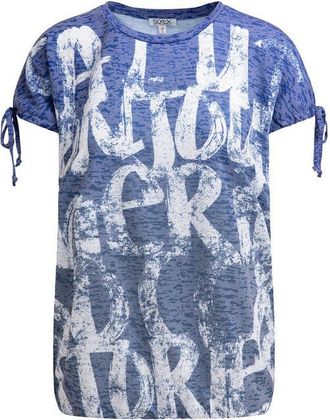 soccx Rundhalsshirt mit Ausbrenner-Effekten