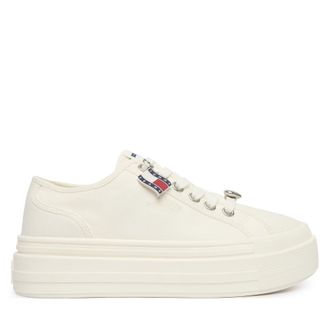 Tommy Jeans Sneakers Tommy Jeans Tjw Flatform Sneaker Charms EN0EN02959 Wei&szlig;