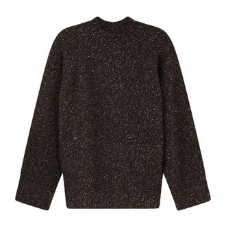 Alysi Rippstrick-Pullover mit Stehkragen - - Knitwear - Damen - Braun - S