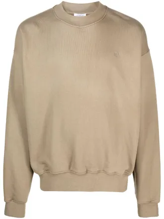 Off-white Sweatshirt mit Logo-Stickerei - Nude