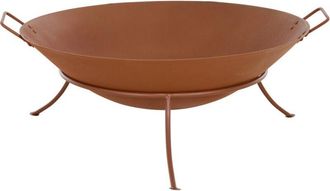 Siena Garden Feuerschale Rusty Ø 61 cm Eisen rostbraun, mit Griffen