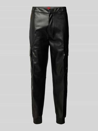 HUGO BOSS Regular Fit Cargohose in Leder-Optik Modell Geza
