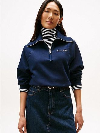 Tommy Hilfiger Sweat zippé en maille interlock