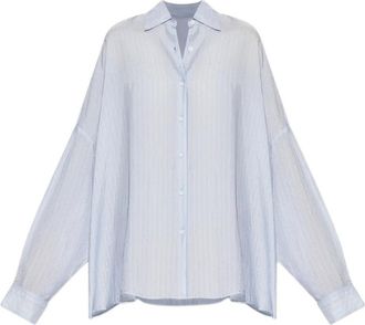 Dries Van Noten Femme, Blouses et Chemises, Bleu, Taille: 36 FR Casia Printed Shirt