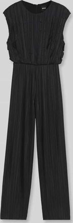 HUGO BOSS Jumpsuit mit plissierter Struktur
