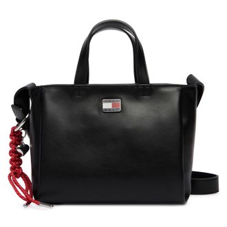 Tommy Jeans Handtasche Tommy Jeans Tjw City Charm Mini Tote AW0AW18580 Schwarz
