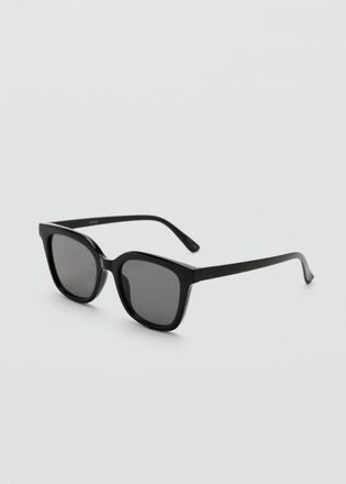 Mango Lunettes de soleil monture carr&eacute;e noir - Femme - Taille unique - MANGO