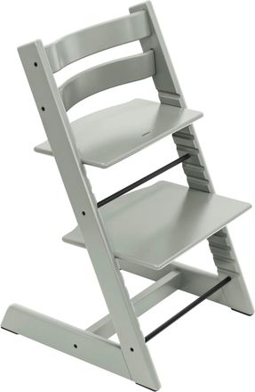 Stokke Hochstuhl Tripp Trapp, Salbeigr&uuml;n, Holz, Buche, Eiche, massiv, 46x79 cm, Fu&szlig;st&uuml;tze verstellbar, Sitzfl&auml;che verstellbar, Babym&ouml;bel, Hochst&uuml;hle & Zubeh&ouml;