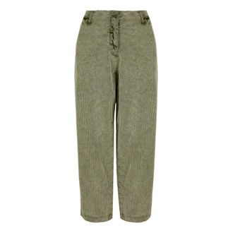 Bomboogie Femme, Pantalons, Vert, Taille: 42 FR Pantalon Ballon en Velours C&ocirc;tel&eacute;