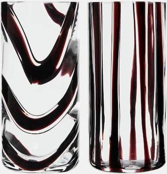 NasonMoretti Set Cyrcus aus zwei Longdrinkgl&auml;sern