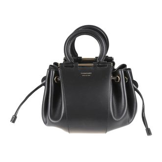 Ferragamo Gancini Bucket Bag - - Bags - Damen - Schwarzk - ONE SIZE