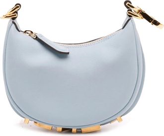 Fendi Hobo Bags - Nano Leather Fendigraphy Hobo - Gr. unisize - in Blau - für Damen