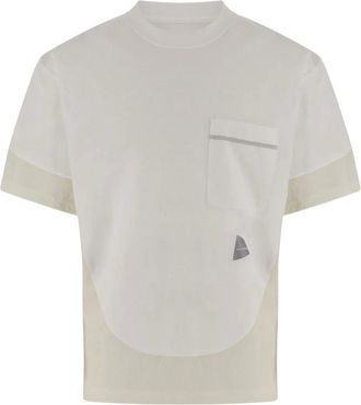 And Wander Homme, Tops, Blanc, Taille: XL T-shirts et polos