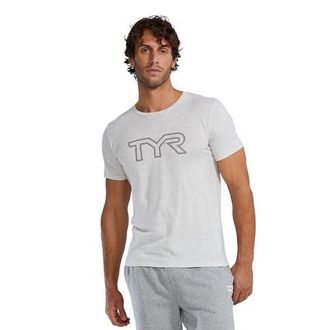 TYR Ultrasoft Lightweight Short Sleeve Big Logo Tech Tee Tri LG UX, Fr&ecirc;ne chin&eacute;, L Mixte