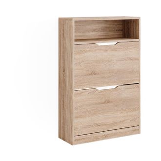Vicco Meuble &agrave; chaussure Luca, Sonoma, 59x89.5cm avec 2 compartiments