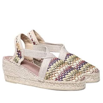 Toni Pons Espadrille Raphia Femme - Terra - Prune, 35 EU