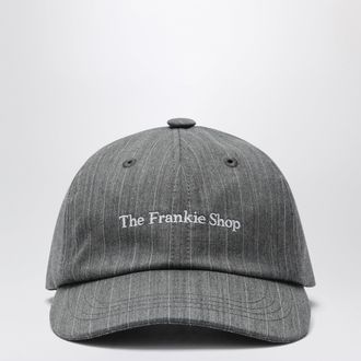 Frankie Shop Graue Frankie Kappe mit Nadelstreifen