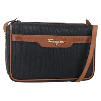 Ferragamo Sac bandouli&egrave;re en cuir Pre-owned - Femme - Pre-owned - Noir - Taille: ONE Size