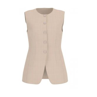 Guess Femme, Vestes, Beige, Taille: 36 FR Camille Vest