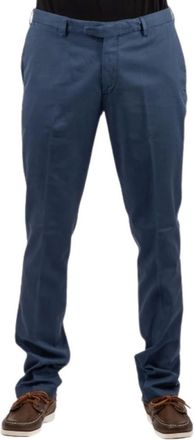 Hindustrie Homme, Pantalons, Bleu, Taille: 2XL Positano Chino Flat