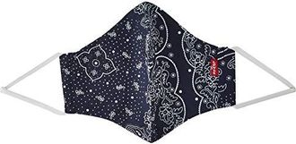 Levi's Bandana unisexe pour le visage Réutilisable, Bleu/Noir/Rouge, taglia L
