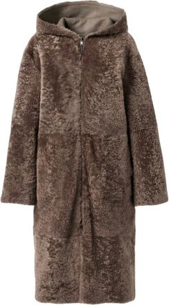 Joseph Femme, Manteaux, Gris, Taille: 38 FR Henner Reversible Shearling Coat