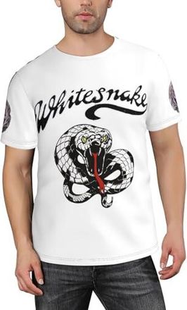 LFrank T-Shirts pour Adultes Groupe de Hard Rock Britannique Design de Mode col Rond Manches Courtes Hauts Noir XX-Large