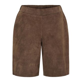 Notyz Wildledershorts - - Shorts - Damen - Braun - XS