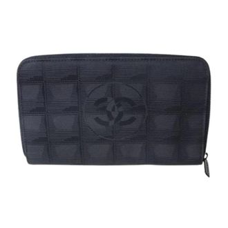 Chanel Portefeuille long Pre-owned New Travel Line (bi-pli) - Femme - Pre-owned - Noir - Taille: ONE Size
