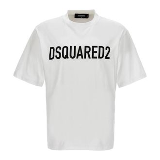 Dsquared2 Logo T-Shirt - - Tops - Herren - Wei&szlig; - XL