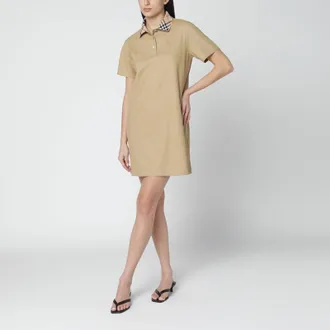 Burberry Beige cotton polo dress