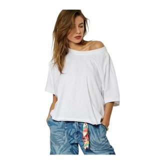 Kaporal Femme, Tops, Blanc, Taille: 38 FR les Blancs T-Shirt Oversized