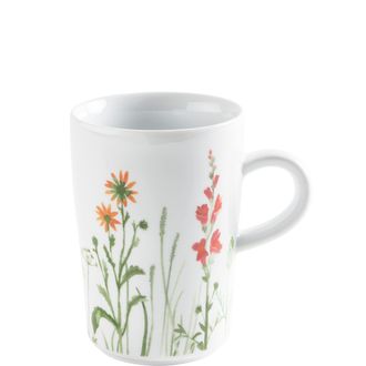 Kahla Five Senses Wildblume Macchiato-Obertasse 0,35 l | Kaffeetasse mit Blumenmotiv aus Porzellan rot/gelb