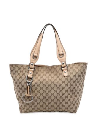 Gucci sac port&eacute; &eacute;paule Icon Bit en toile GG (2016-2025) - Marron