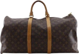 Louis Vuitton unisex, Pre-owned, Brun, Taille: ONE Size Pre-owned Keepall 55 Monogram Boston Bag