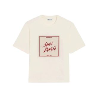 Ami T-Shirts - - Tops - Herren - Beige - XL