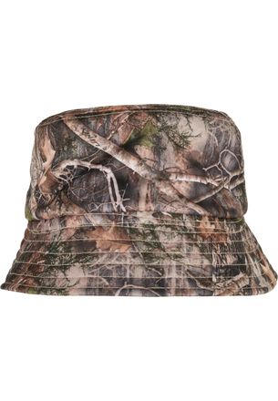 Flexfit Yupoong Unisex Bucket Hat zum Wenden, Kanati Camo Muster & Sherpa Futter, Fischerhut Reversible, Einheitsgr&ouml;&szlig;e One Size Sherpa Real Tree Camo Reversib