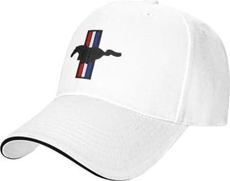 Generic Casquette de Baseball pour Hommes, Casquette d&eacute;contract&eacute;e d&eacute;t&eacute; M Mustangs USA Black Horse Running Hippie Hip Hop Casquettes Hommes, Femmes Visi&egrave;re Sol