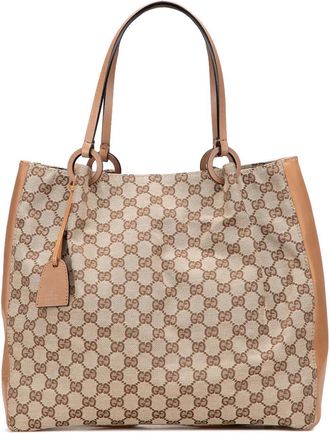 Gucci Shopper - GG Canvas Tote - Gr. unisize - in Braun - für Damen