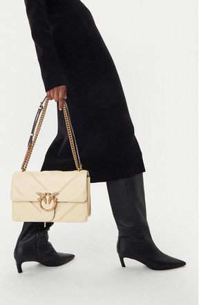 Pinko Handtasche Love One Classic Light Dc Al 25-26 PLTT 104549 A2OS &Eacute;cru