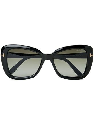 Tom Ford Eyewear Sonnenbrille mit Oversized-Gestell - Schwarz